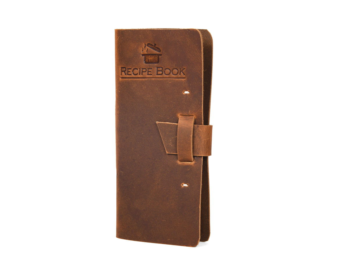 Genuine Leather Recipe Logbook | Rustic Kitchen Journal – Tolredo Leather