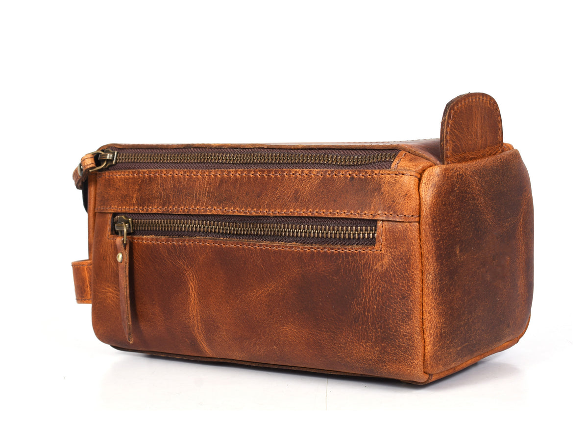Winston Leather Toiletry Bag – Durable European Cow Leather – Tolredo ...
